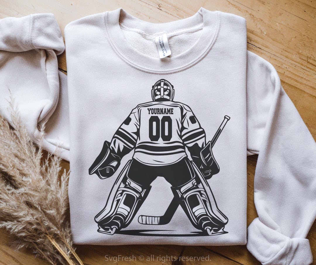 Goalie Player Svg Png, Personalized Name Svg, Goalkeeper Svg, Ice ...