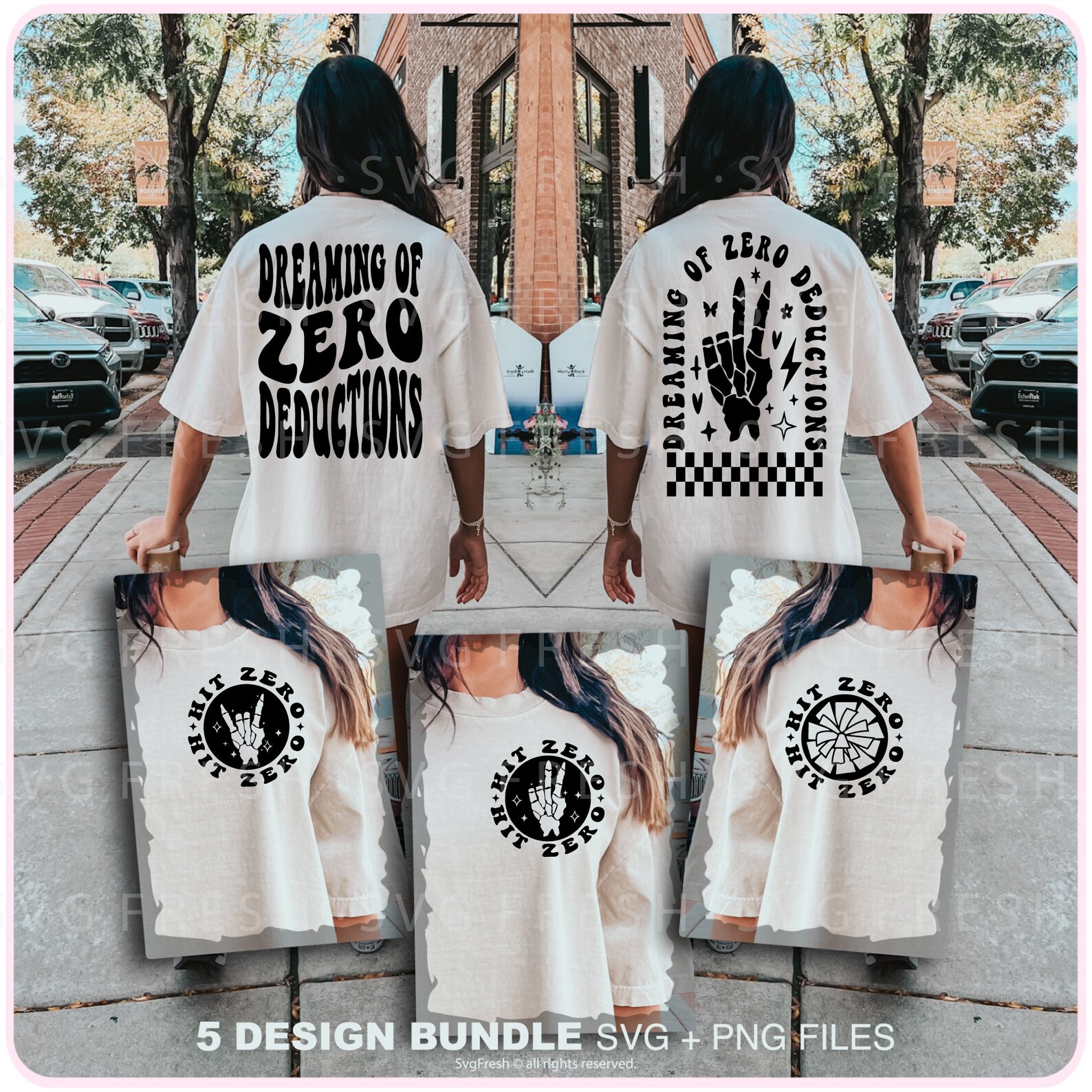 Hit Zero Svg Png, Dreaming of Zero Deductions Svg, Cheer Svg, Funny Svg ...