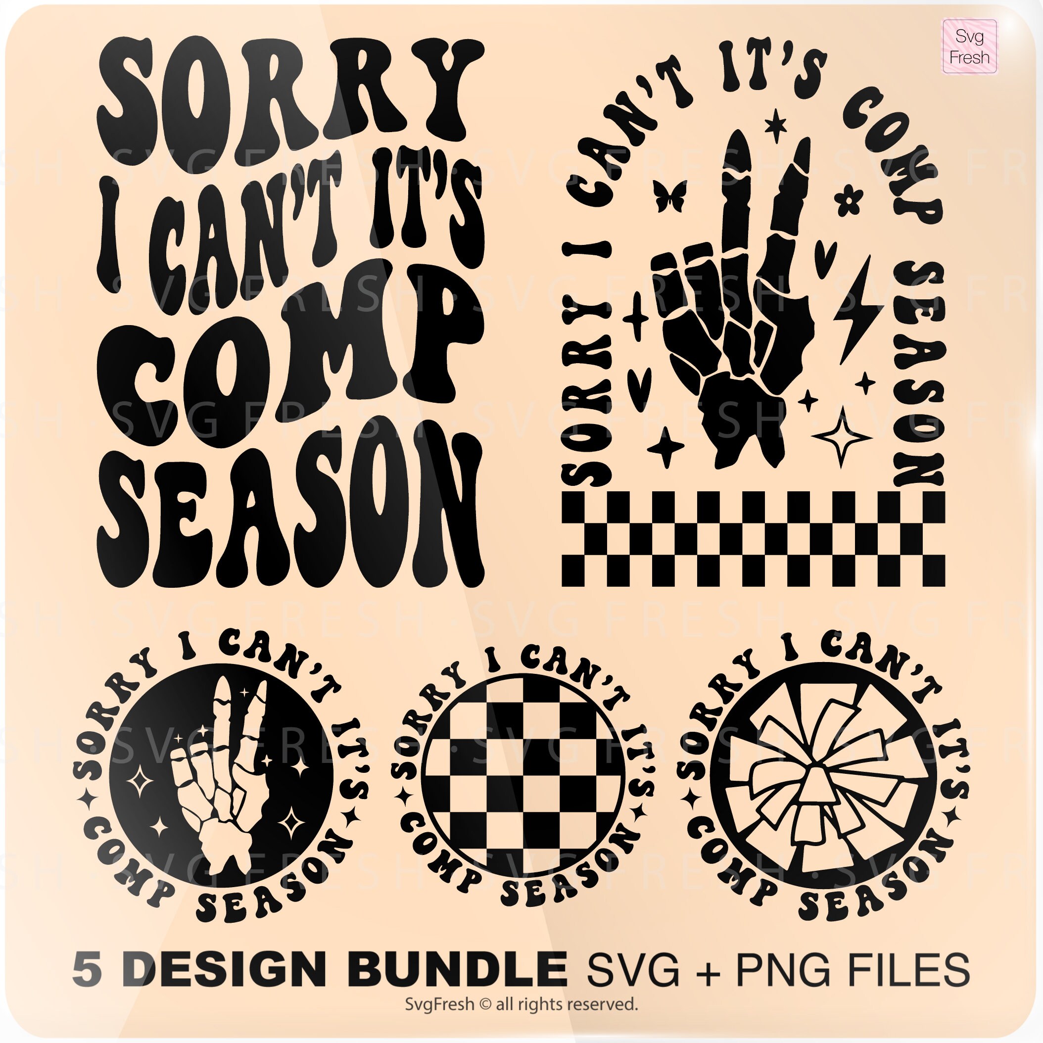 Competition Svg, Sorry I Can't It's Comp Season Png Svg, Cheer Svg ...