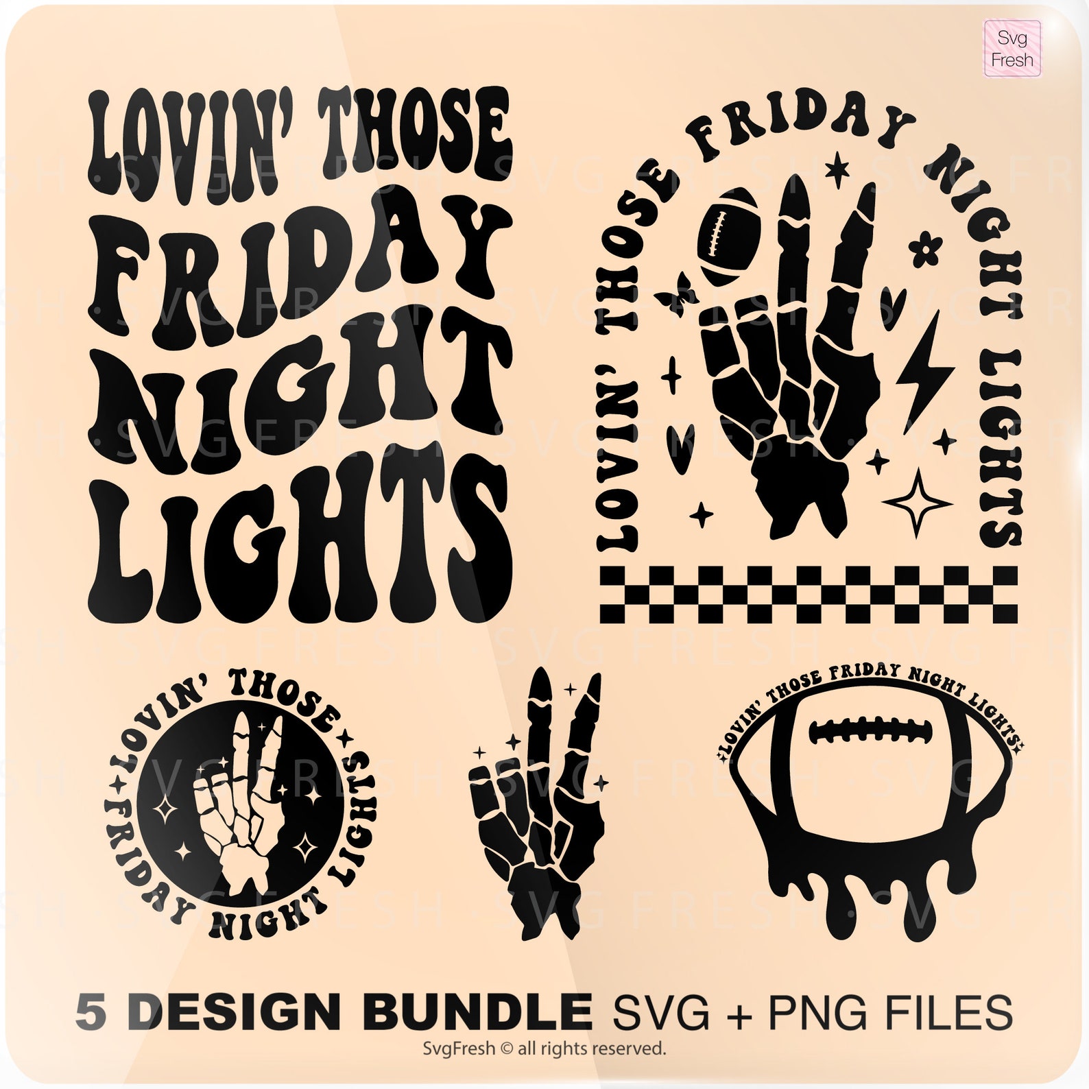 Lovin' Those Friday Night Lights Svg Football Mom Svg - Etsy