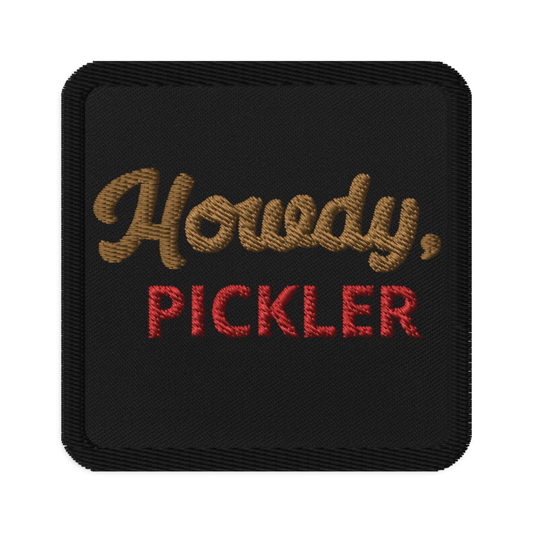 Howdy Pickler Patch, Pickleball Iron-on Patch, Pickleball Accessory - Etsy