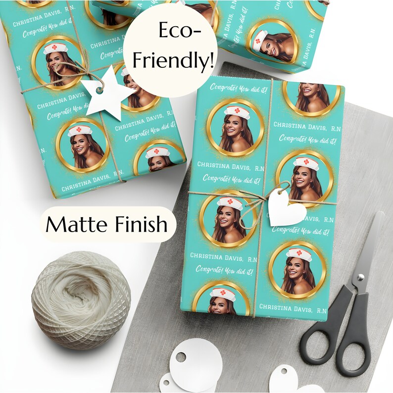 Custom Photo Funny Wrapping Paper Roll, Personalized Birthday Gift Wrap ...