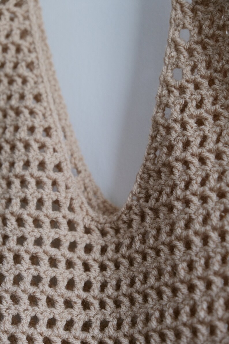 Crochet Bag Pattern - Mesh Crochet Tote Bag - PDF Pattern - Shoulder ...