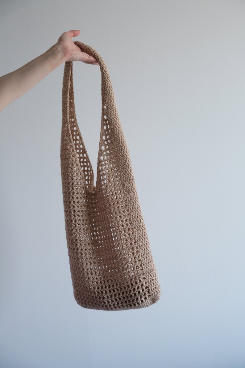 Crochet Bag Pattern (PDF) | Mesh Design Diy Tote | US/UK Terms - Etsy