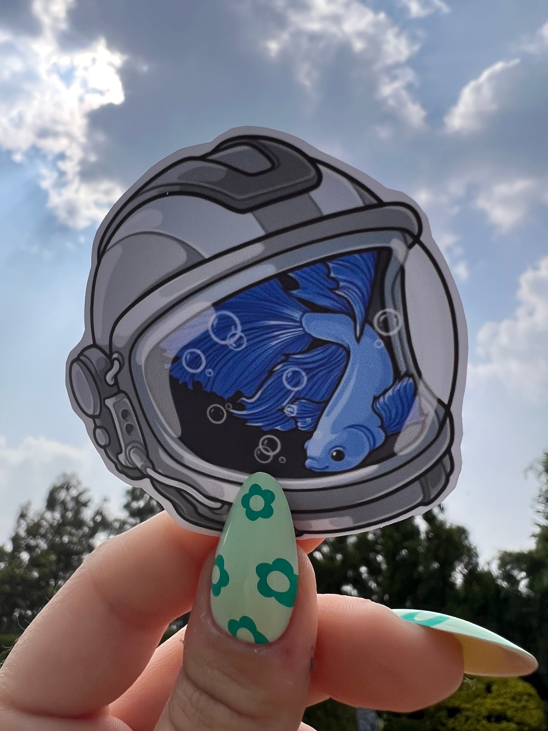 Retro Space Helmet Illustration