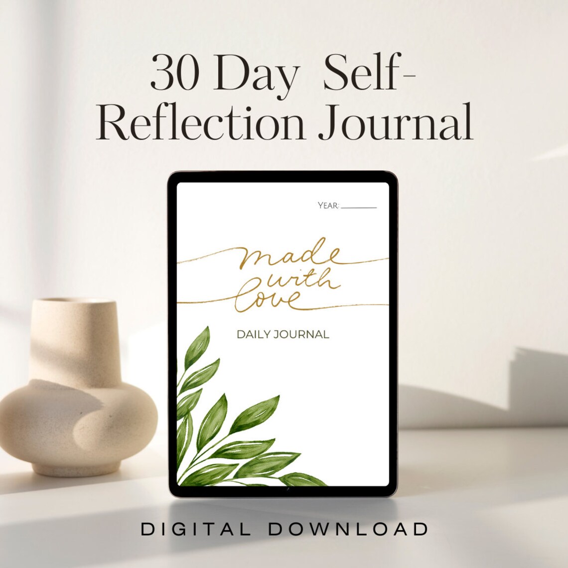 30 Days of Self Reflection - Made With Love Daily Christian Journal - Etsy