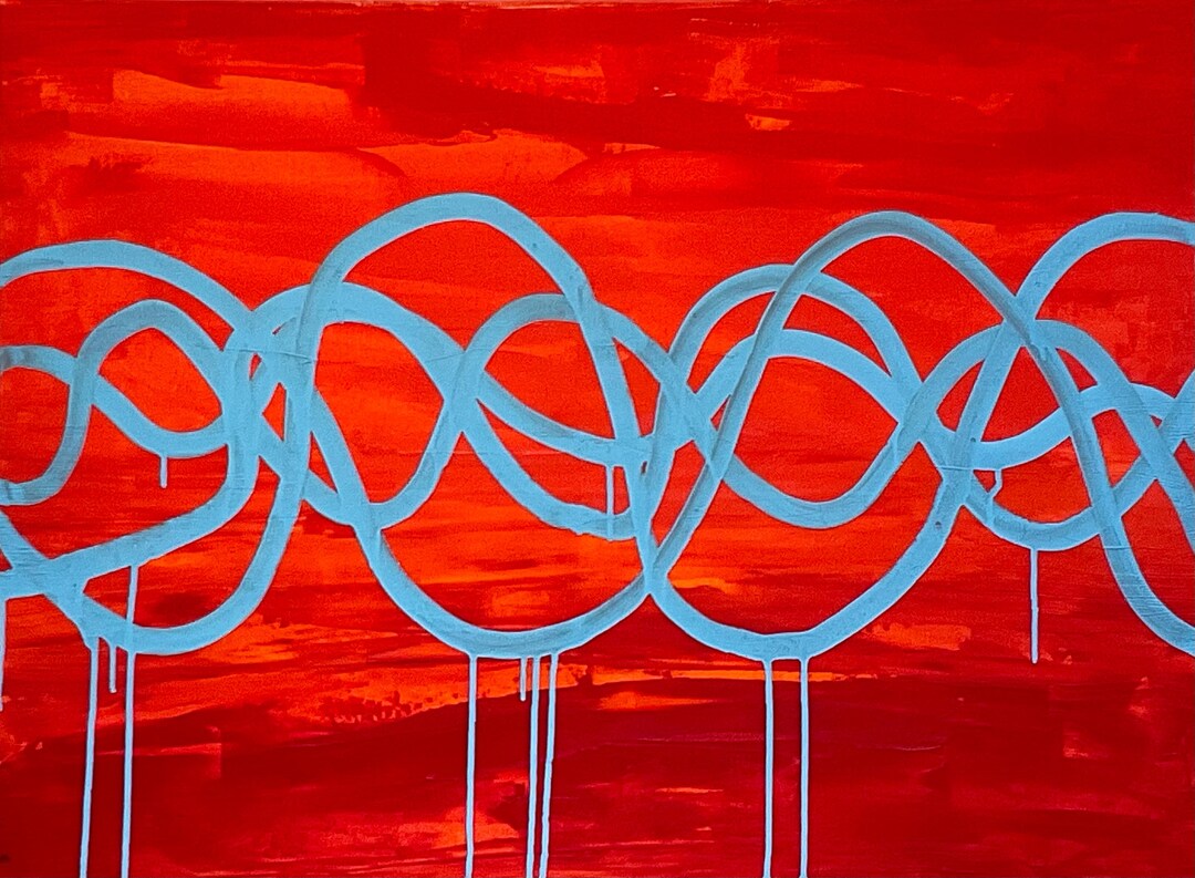 2047 Exorex by David Rex Joyner Original Mixed Media Painting Canvas ...