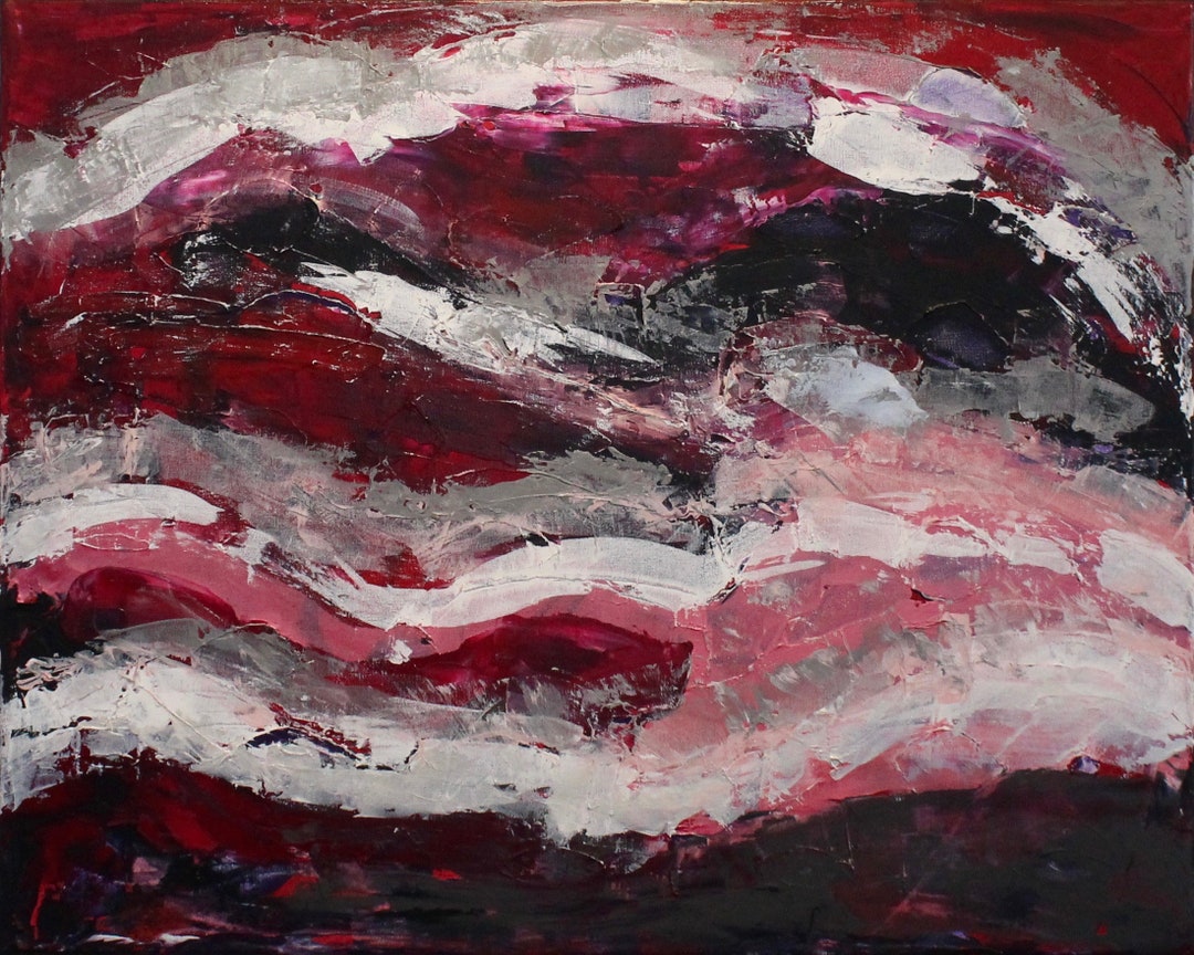 1675 Turgid Space by David Rex Joyner Mixed Media Painting Canvas Black ...