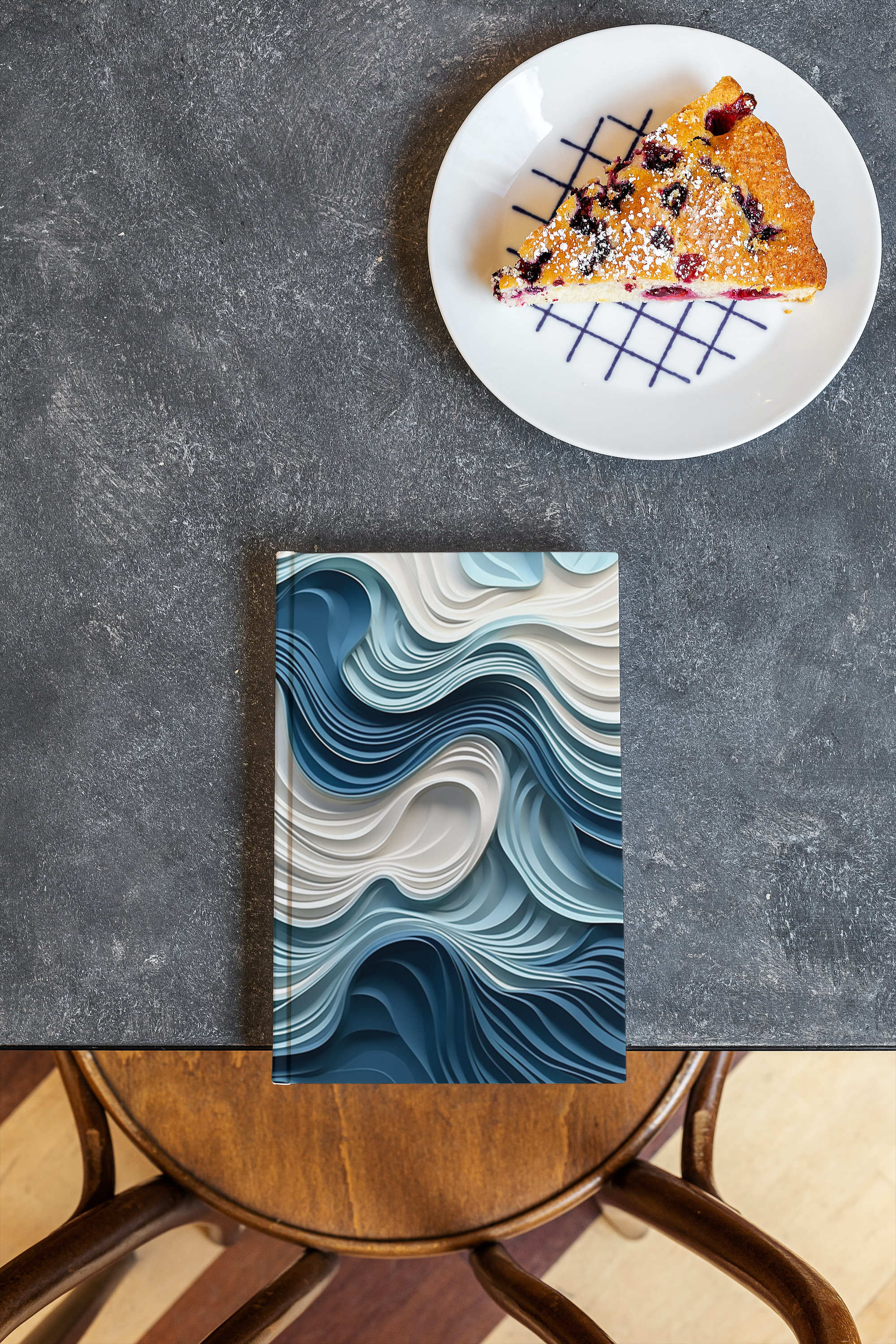 3D Seamless Digital Paper Waves Water Background, Wave Clip Art ...