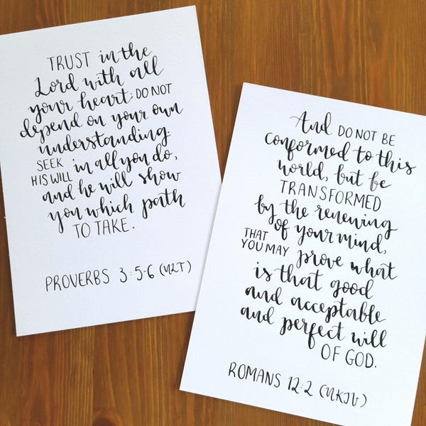 Calligraphy Verses - Etsy UK