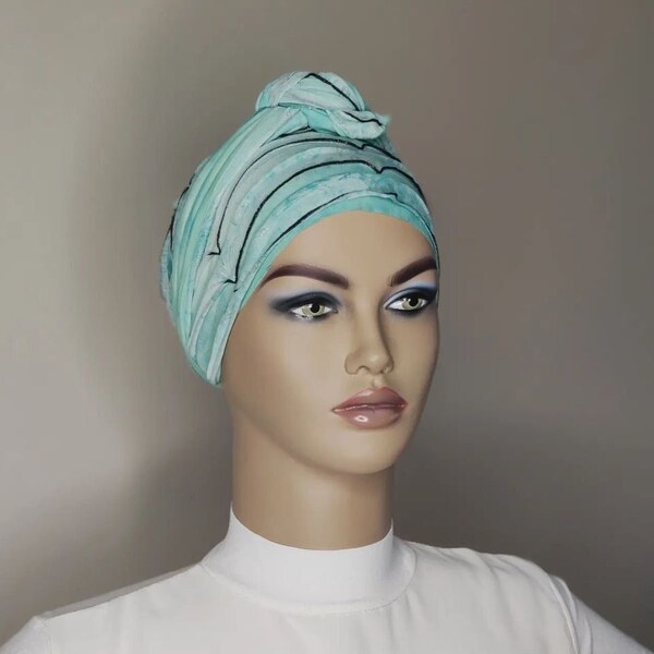 Turquoise Turban - Etsy