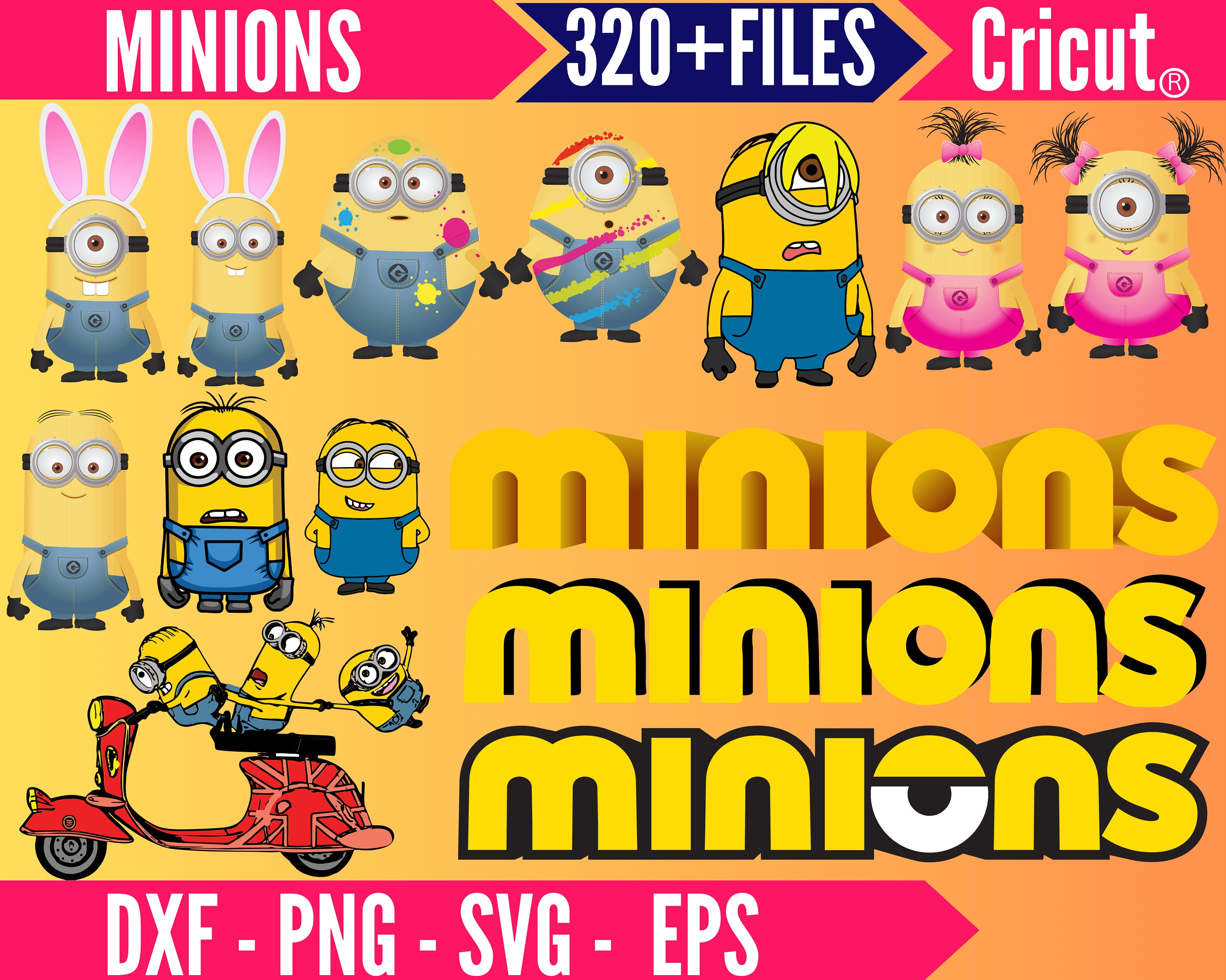 Minions Svg Bundle Minions Png Despicable Svg SVG en capas - Etsy México
