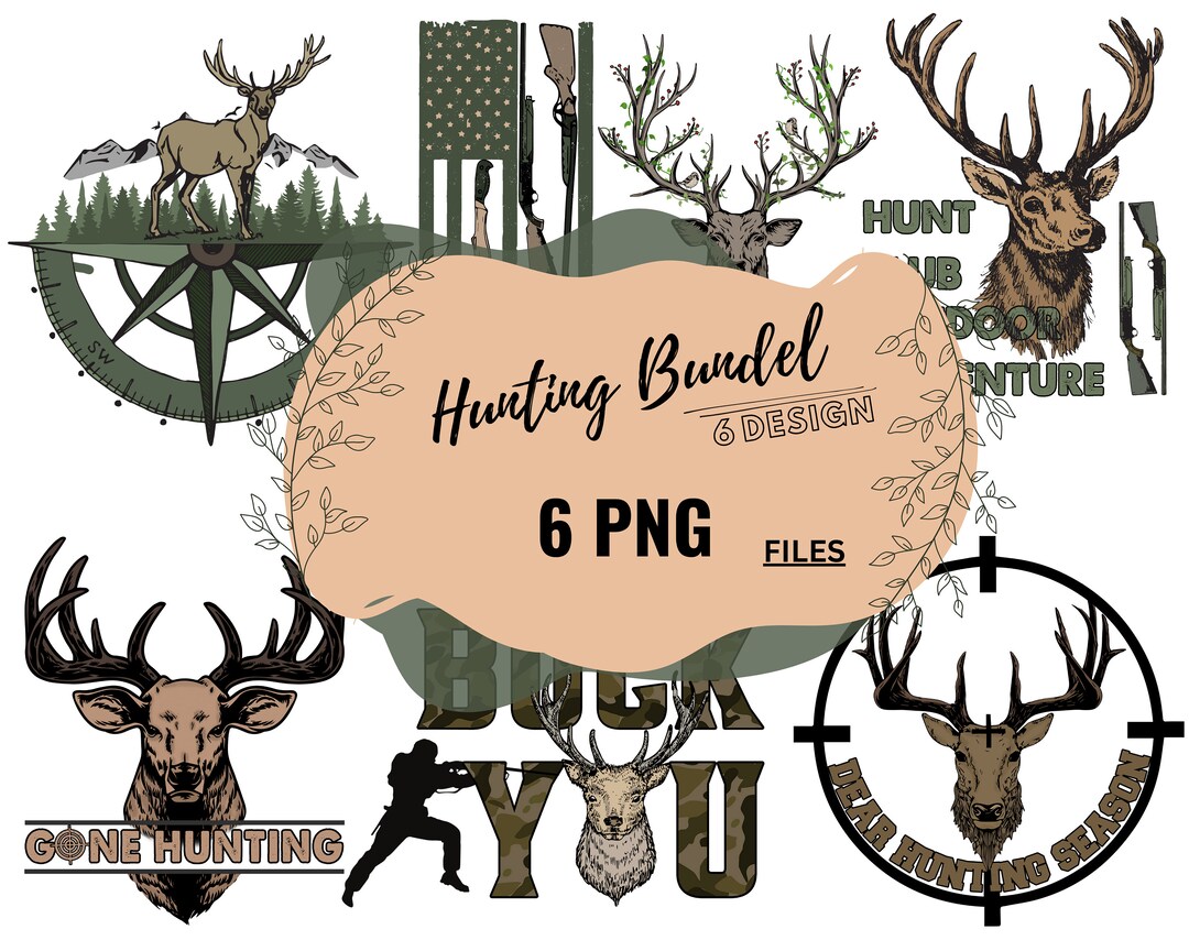 Hunting Png Bundle for Creators||hunting Clipart||hunting Printable ...