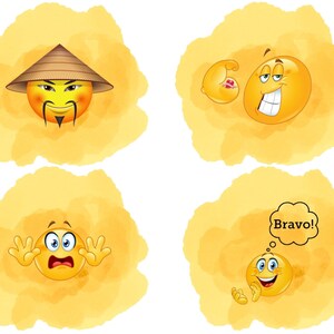Smiley Face Bundle, Smiley Bundle, Smiley, Emoji,emojis Emoji PNG ...