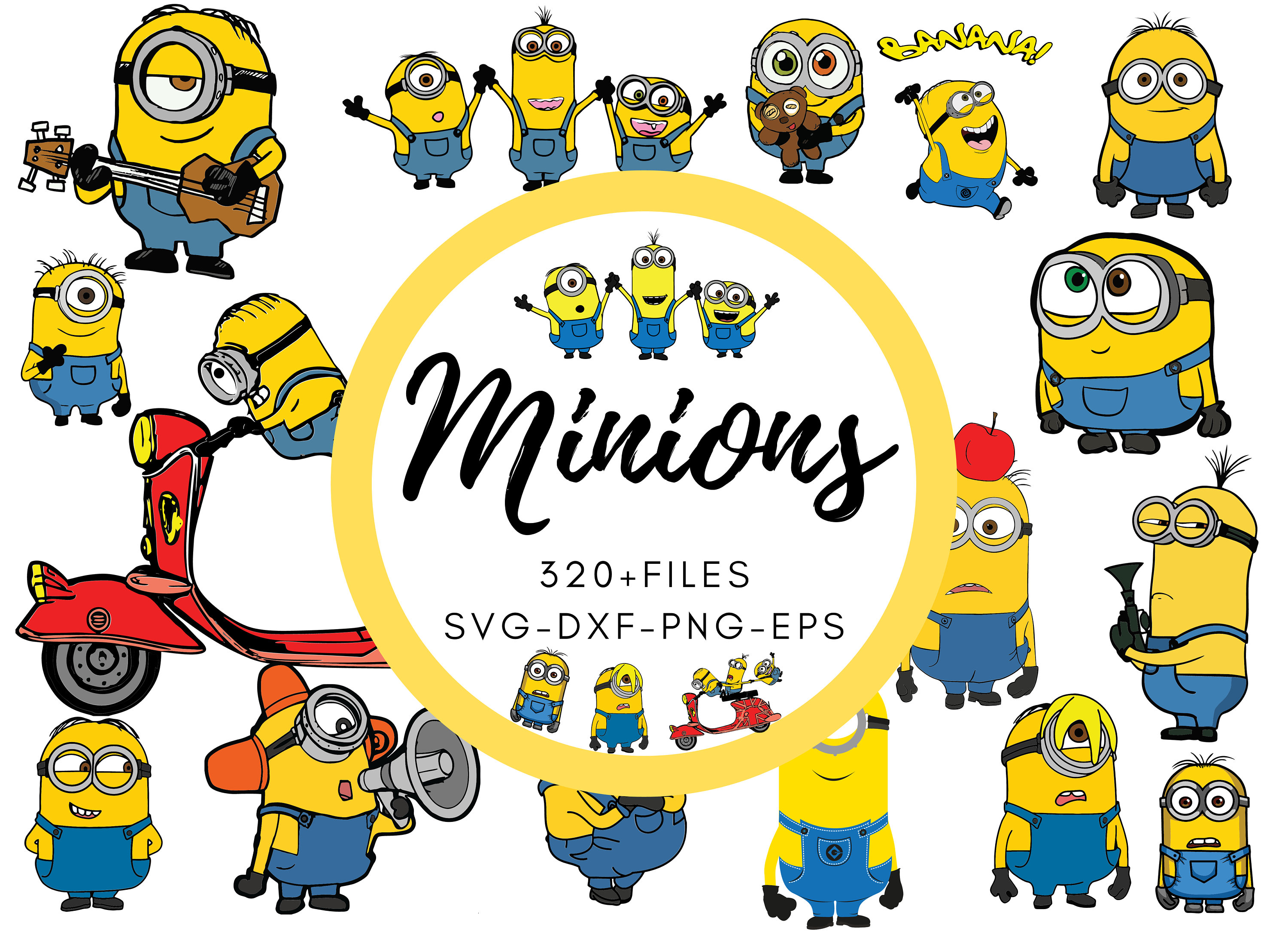 Minions SVG Bundle,minions Print,the Minions,minions Kids,minions Gift ...