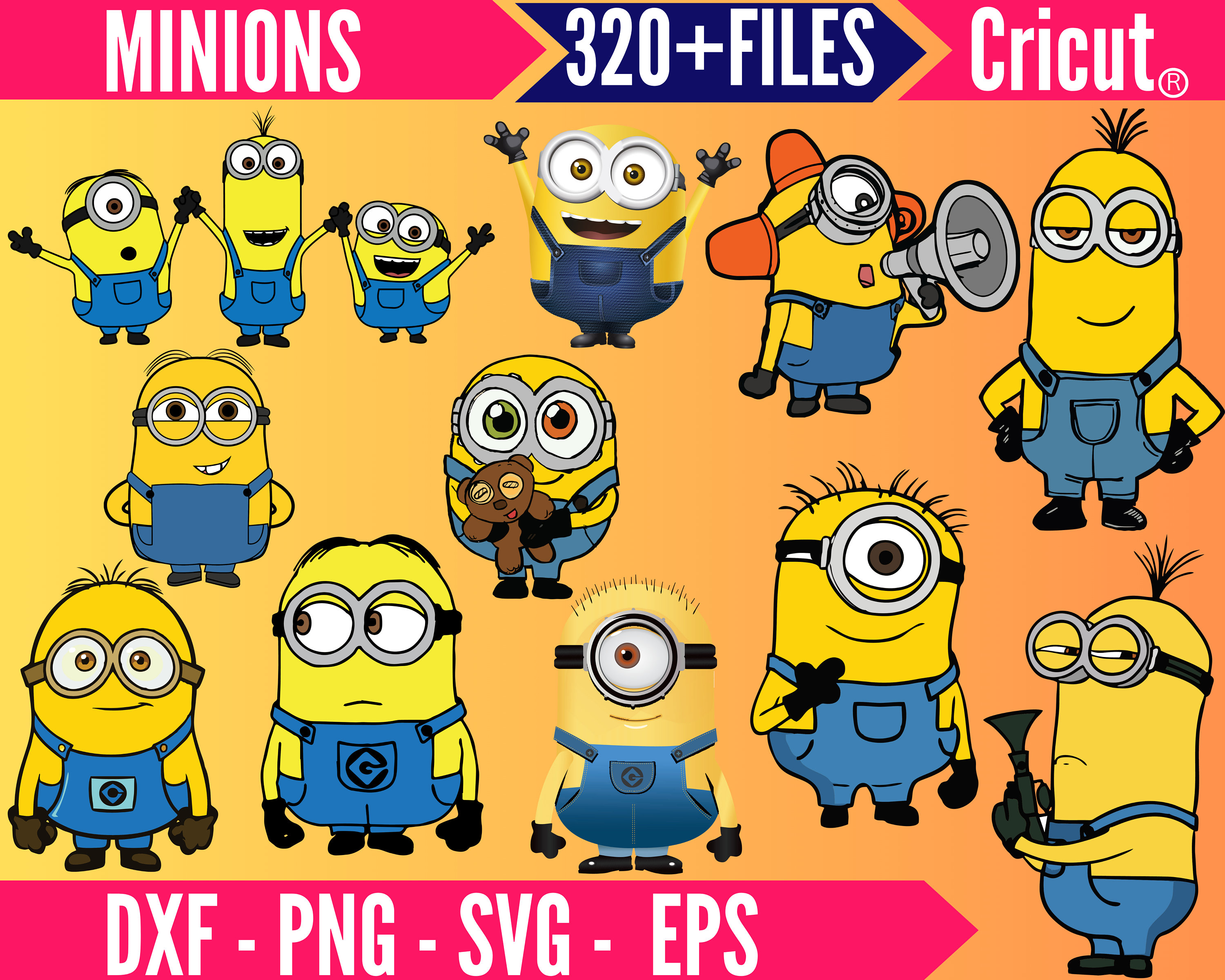 Minions Svg Bundle Minions Png Despicable Svg SVG en capas - Etsy México