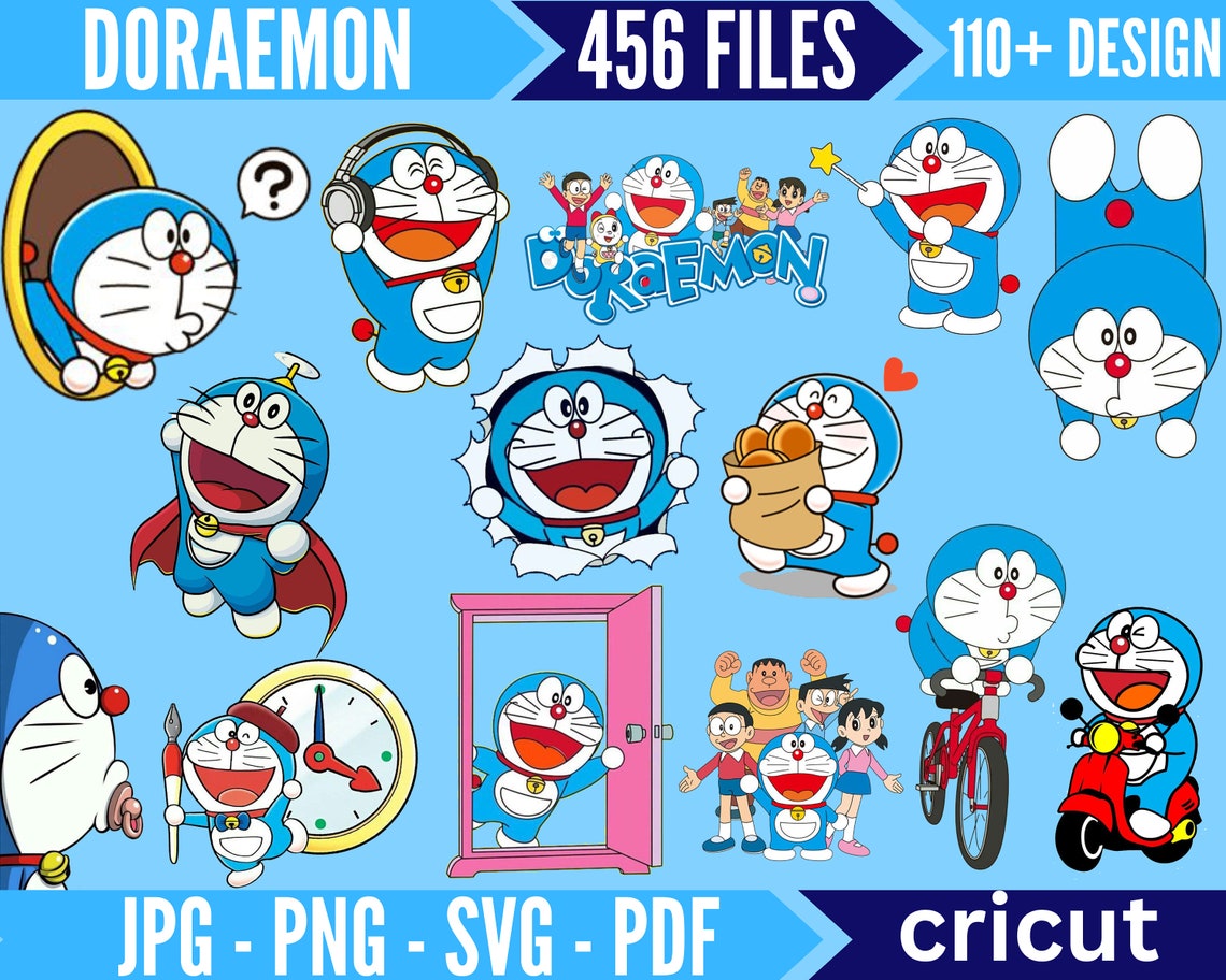 Doraemon SVG Bundle, Layered Cartoon Cut Files (digital Download) - Etsy