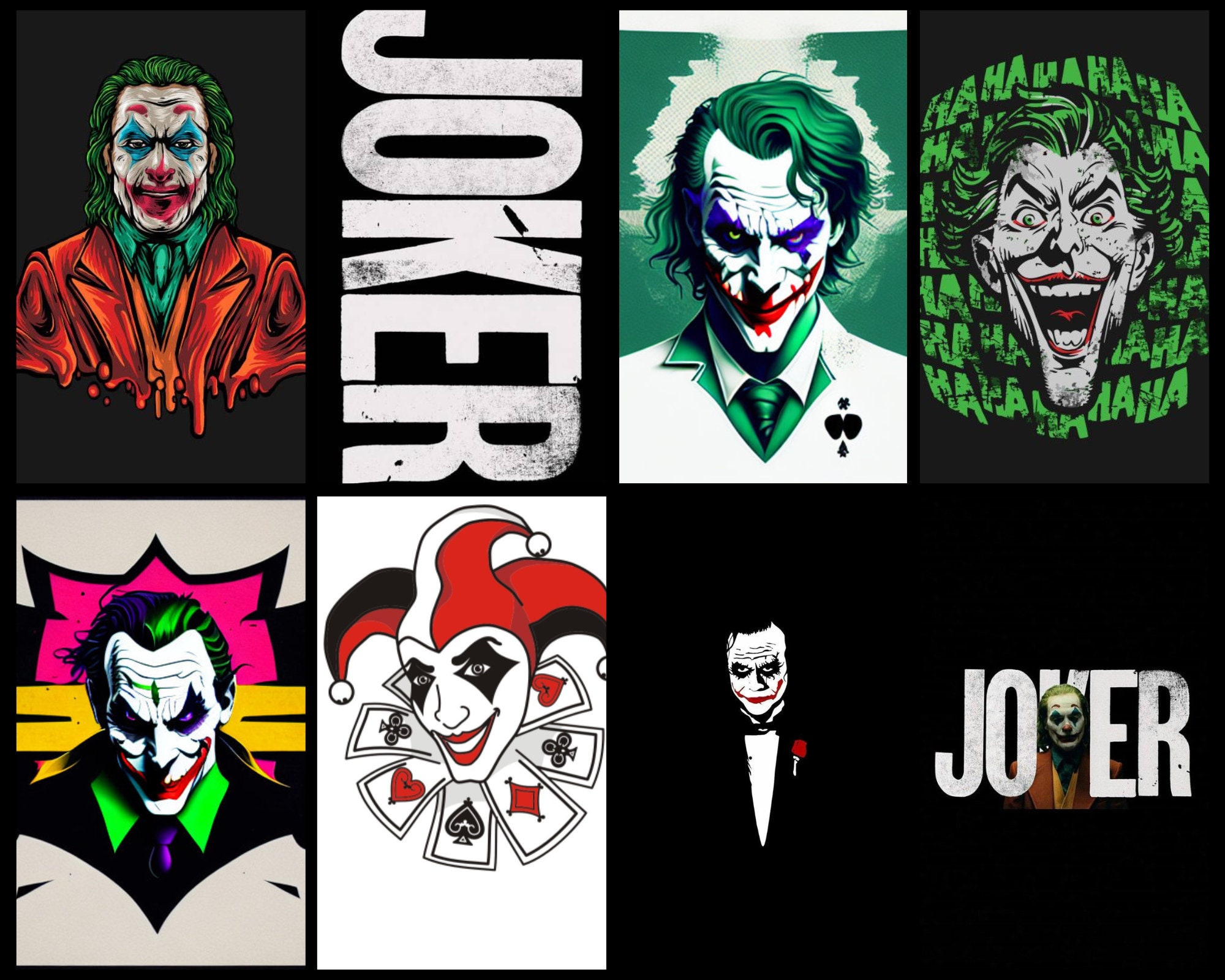 80 joker PNG Designs Png Bundle Layered Item Why so - Etsy