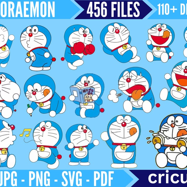 Doraemon Svg - Etsy