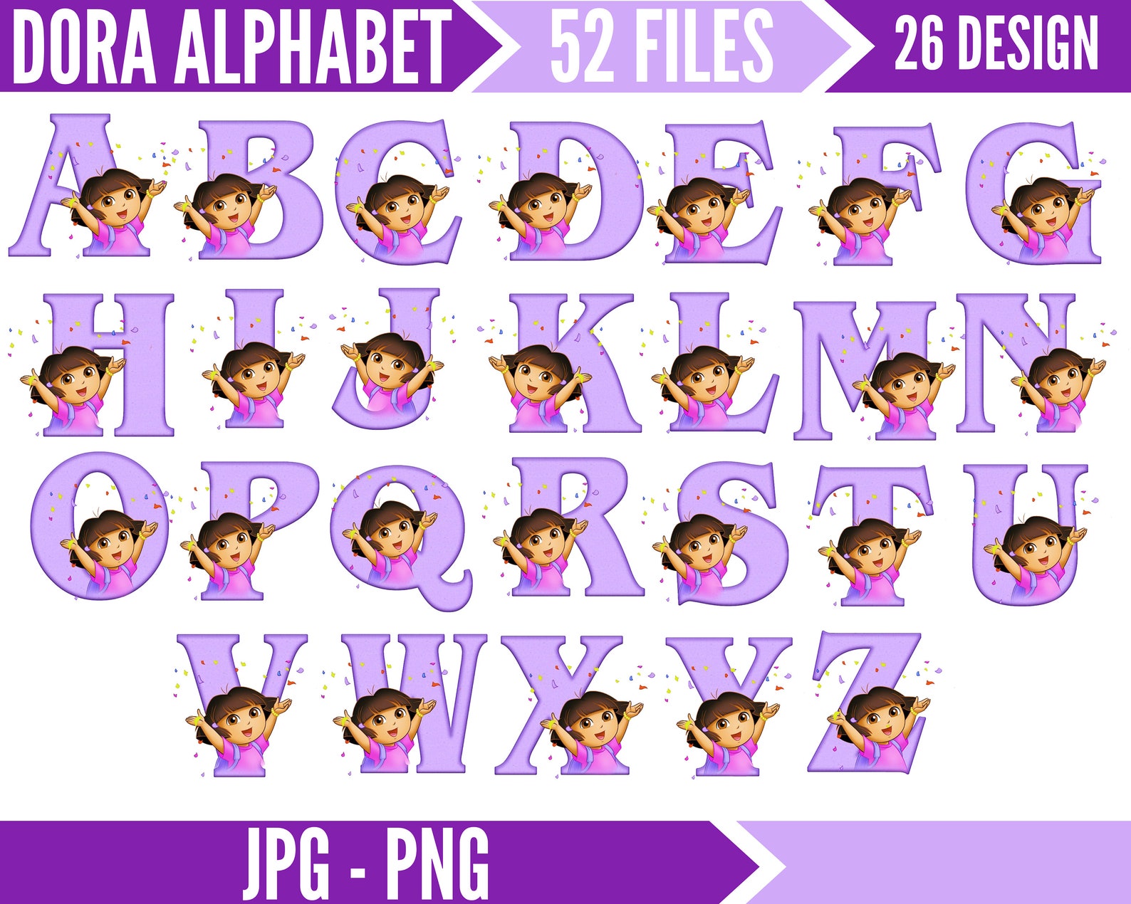 Alphabet Bundle ABCD Premium Letter Alphabet Clipart - Etsy