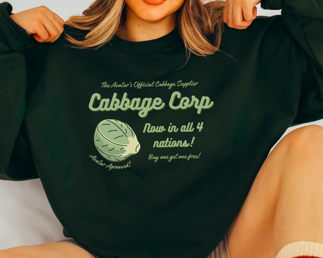 Cabbage Corp Sweatshirt, Vintage Anime Gift, Cute Anime Sweater, ATLA ...