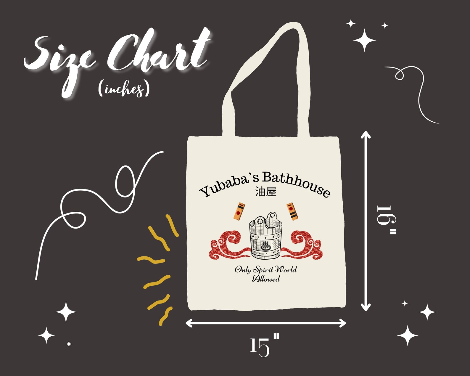 Yubaba's Bathhouse Spirited Away Tote Bag, Kawai Anime Bag, Vintage ...