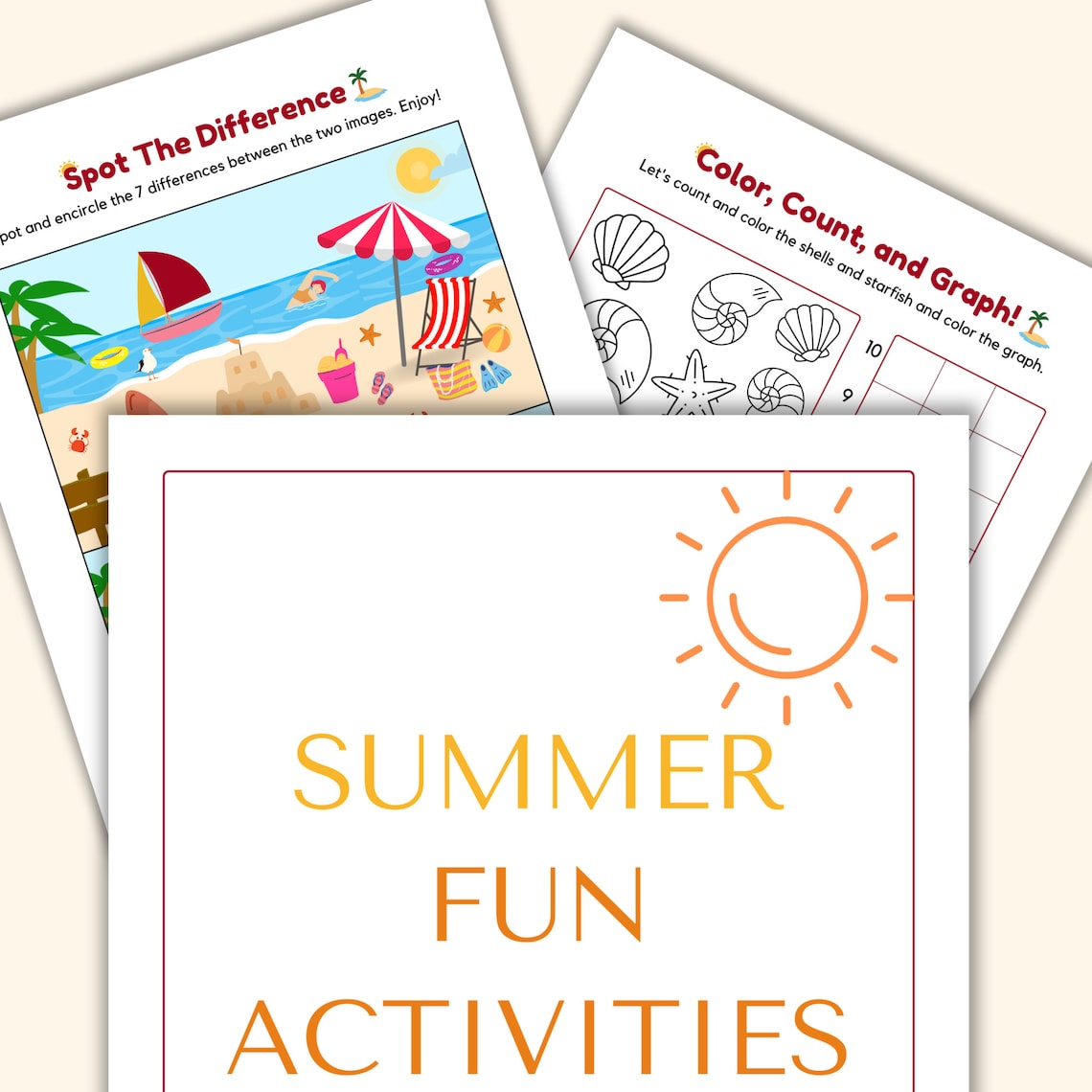 Summer Fun Activities for Kids, Summer Activity Printables, Kids ...
