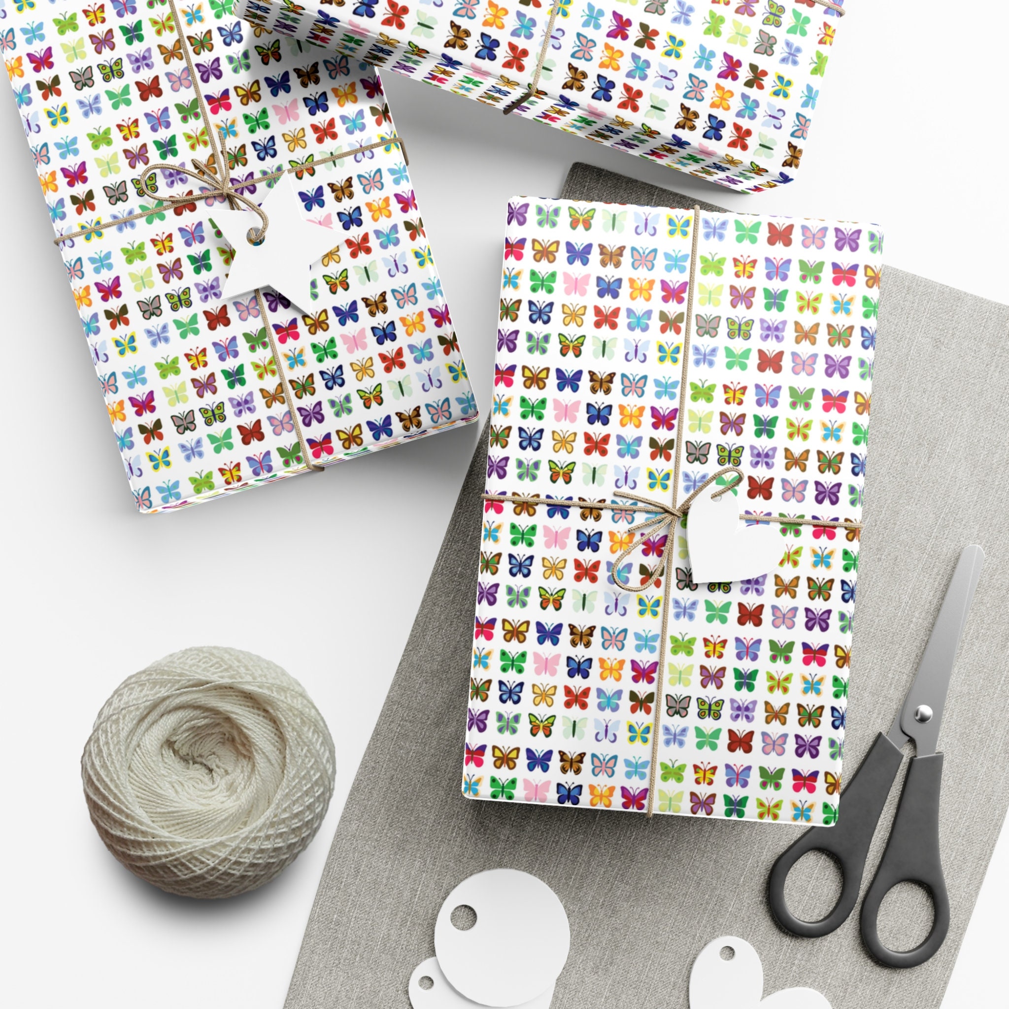 Butterfly Wrapping Paper Butterflies Wrapping Paper Etsy