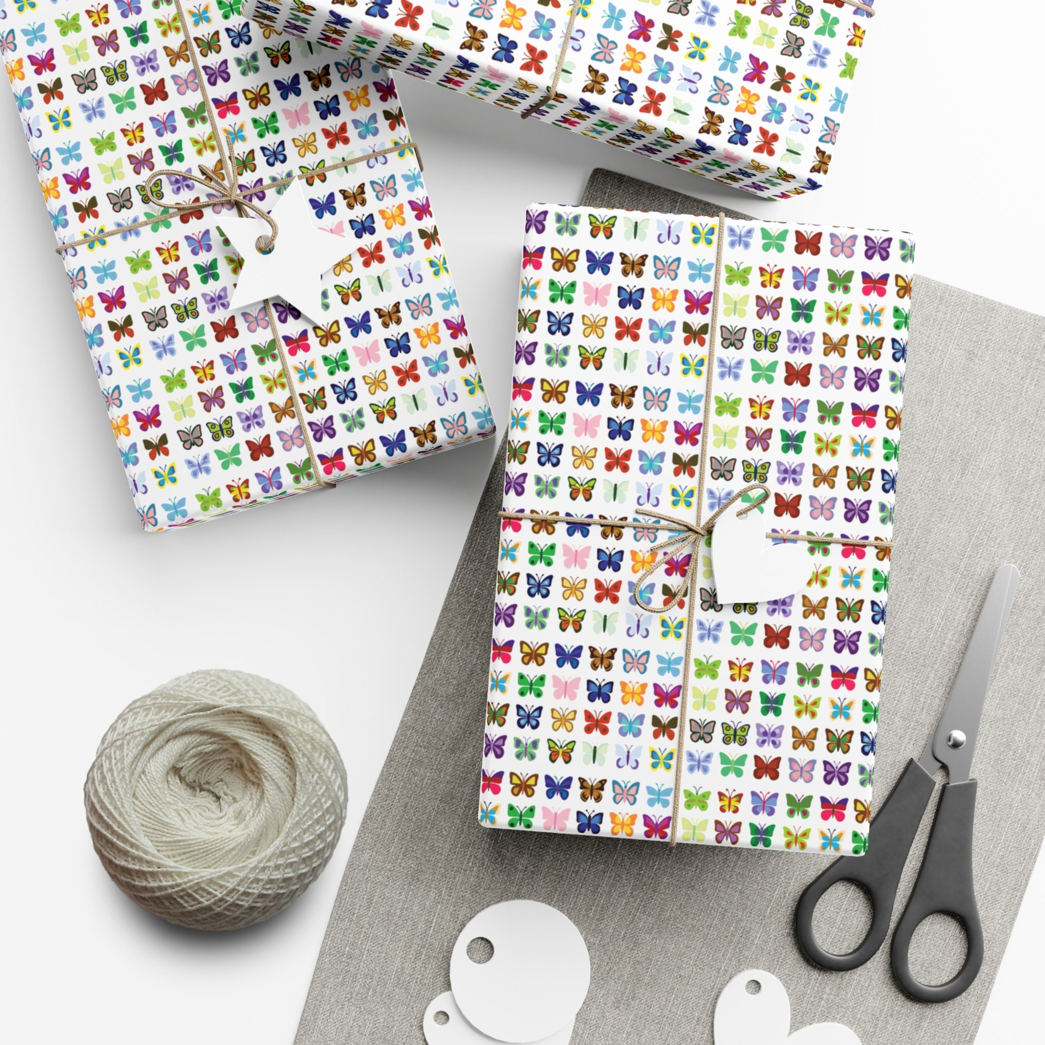 Butterfly Wrapping Paper Butterflies Wrapping Paper - Etsy
