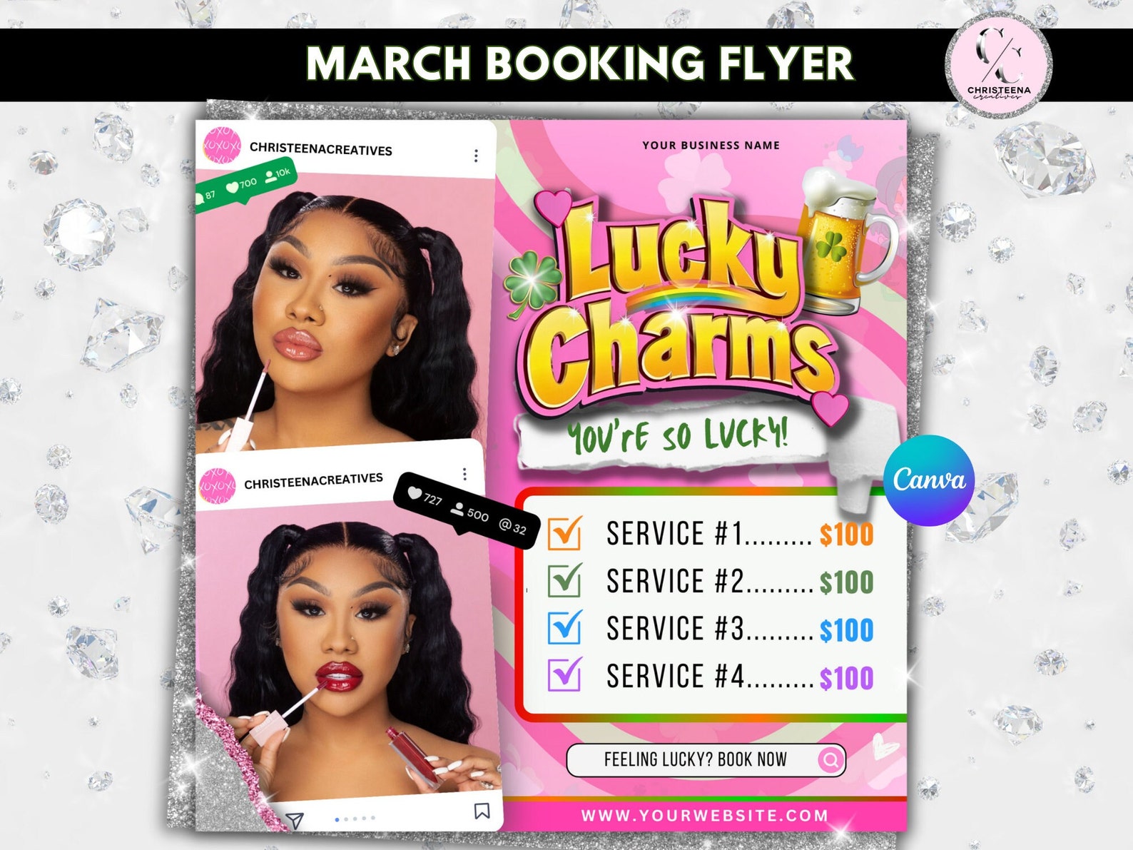 March Booking Flyer, March Flyer, March Books, St.patricks Day Flyer ...