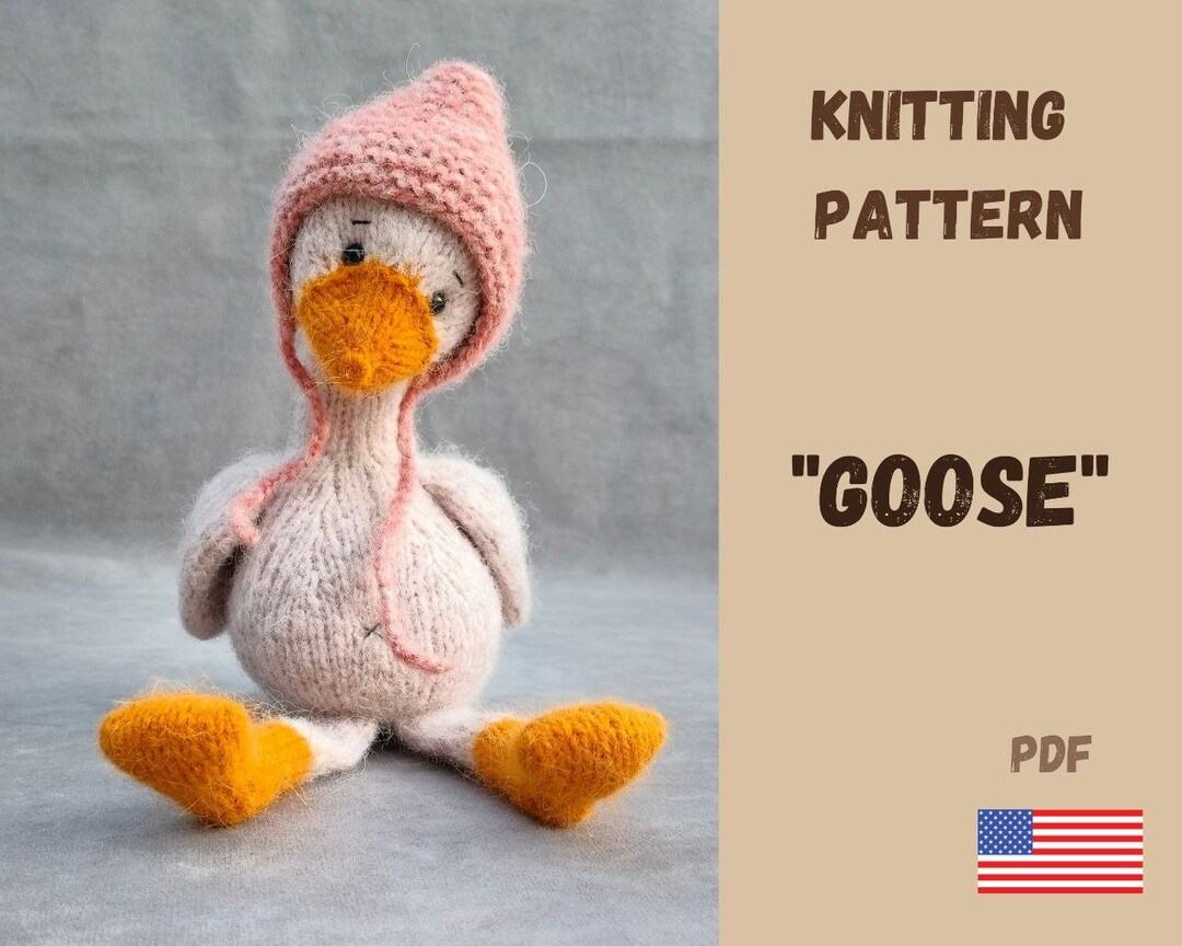 Knitting Pattern Goose, Animal Pattern, Knitted Goose Doll, Knitting ...