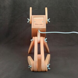 Scandinavian Style Dog Lamp, Wooden Lamp DOG With Adjustable Positions ...