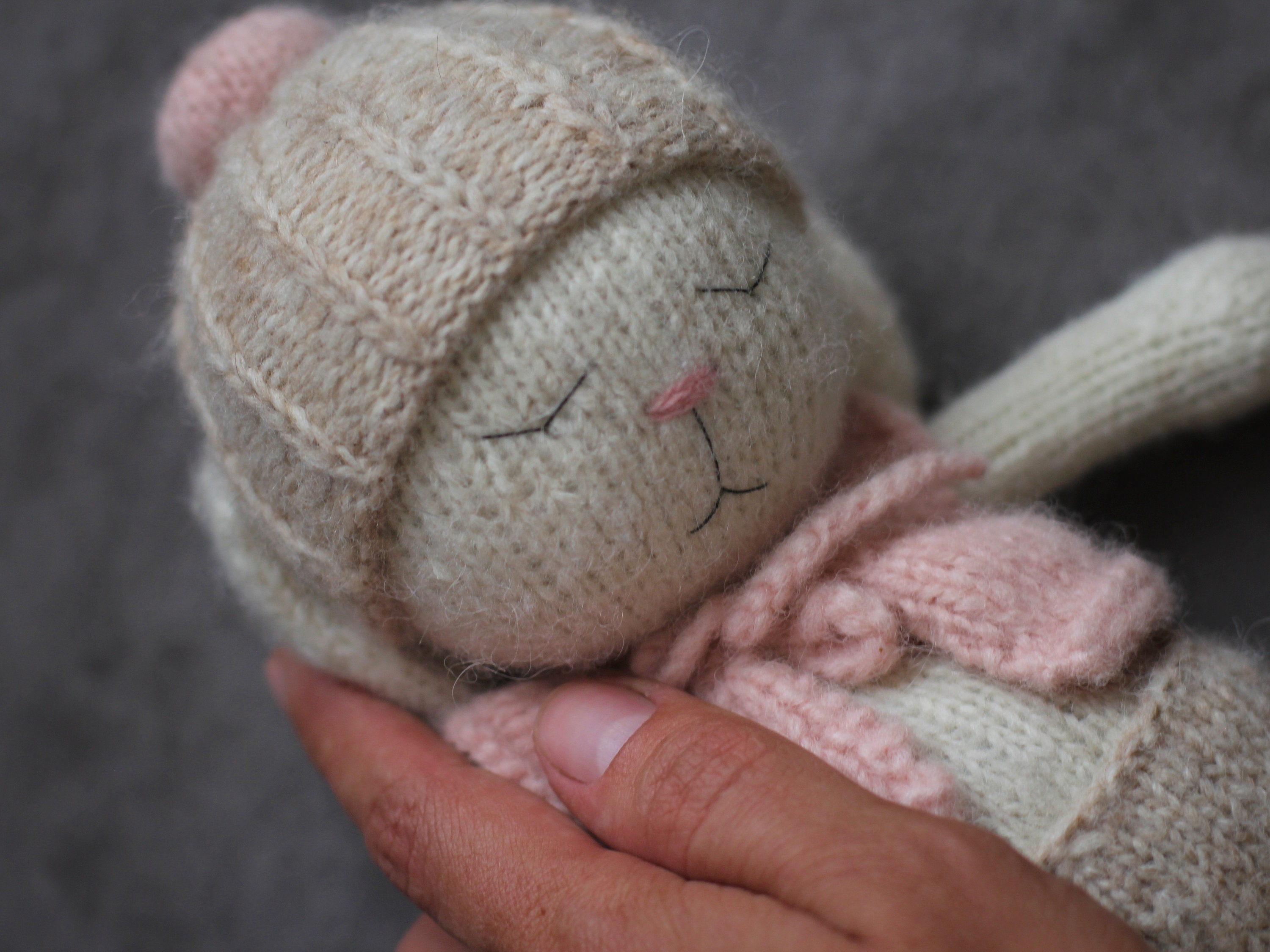 Bunny Knitting Patterns Knitted Animal Toy Amigurumi Bunny - Etsy