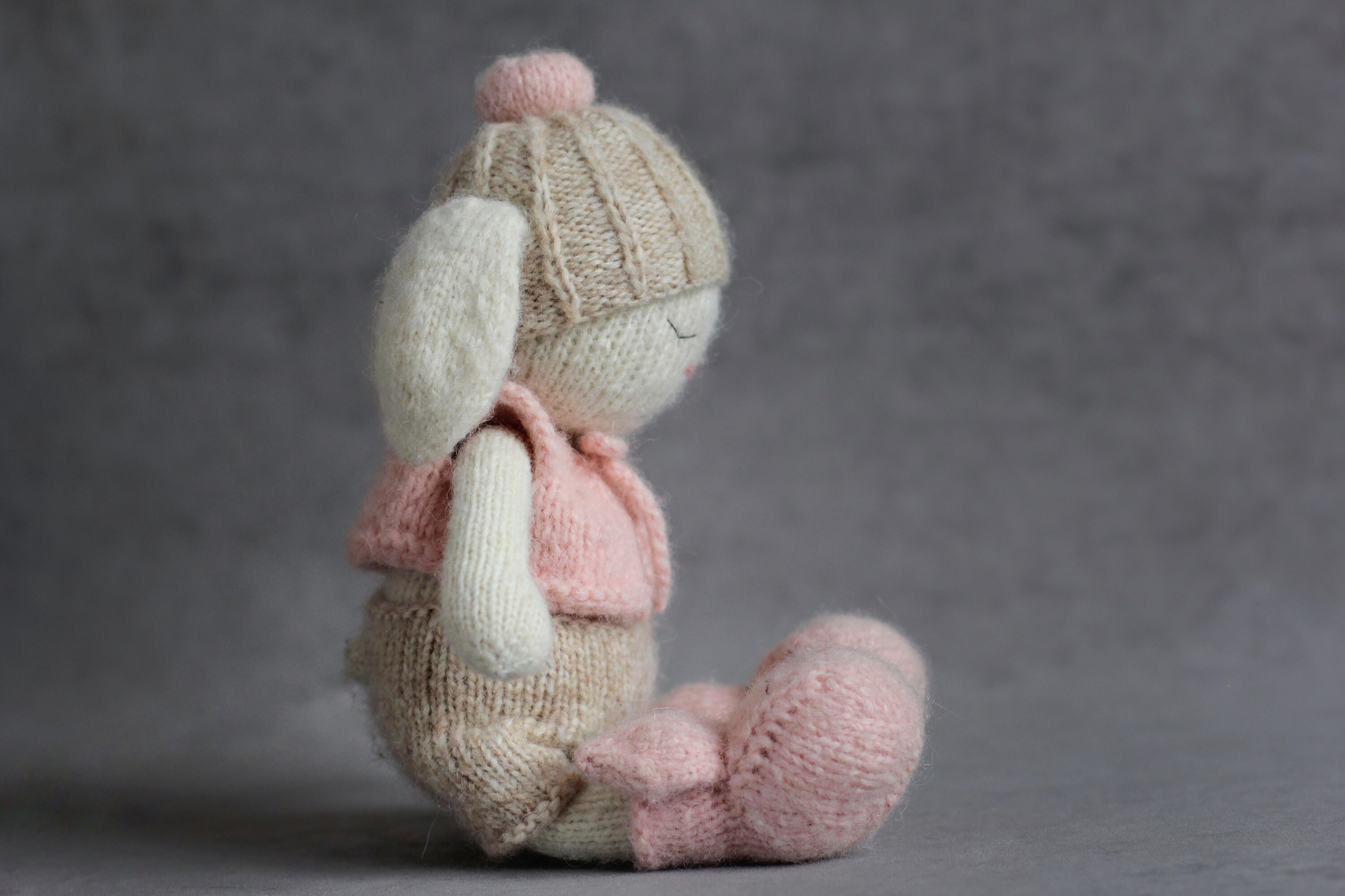 Bunny Knitting Patterns Knitted Animal Toy Amigurumi Bunny - Etsy