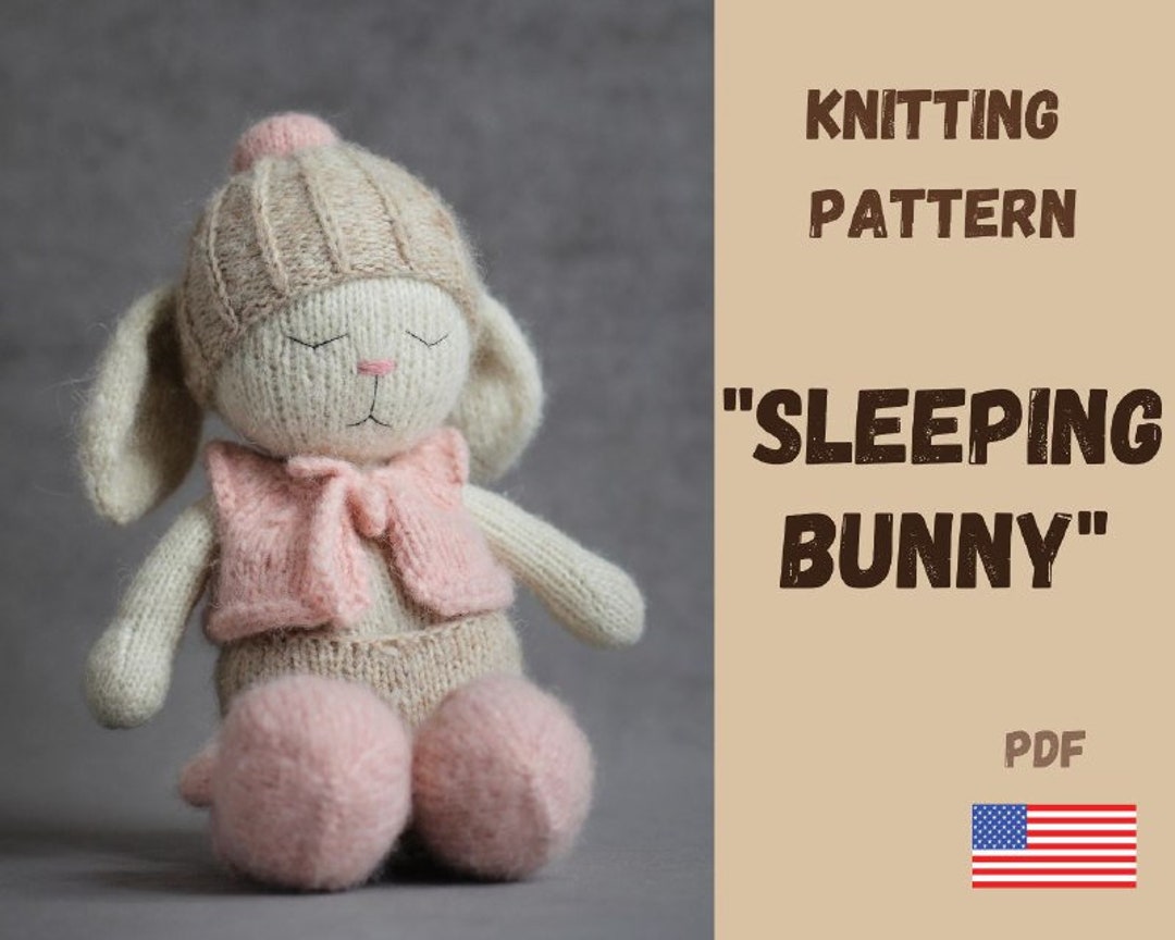 Bunny Knitting Patterns, Knitted Animal Toy, Amigurumi Bunny, Bunny ...