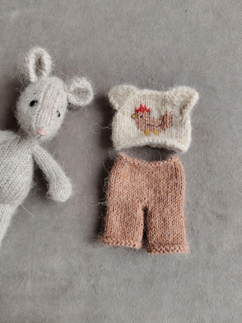 Knitting Pattern: Dollhouse Mouse Clothes, 10 Items (PDF Pattern) - Etsy