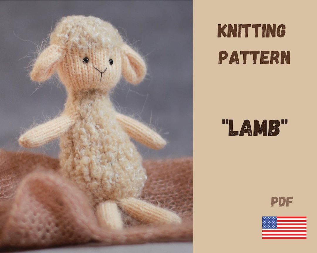 KNITTING PATTERN Cute Little Sheep, Knitting Newborn Props, Knitted ...