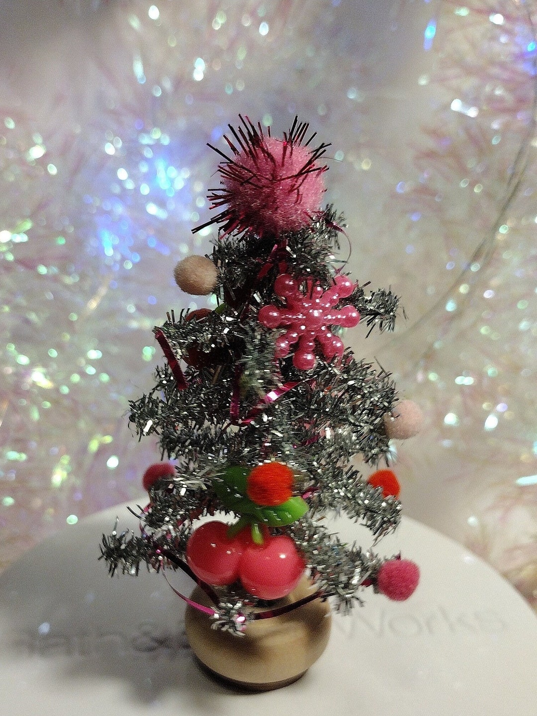Miniature Cherry Christmas Tree - Etsy