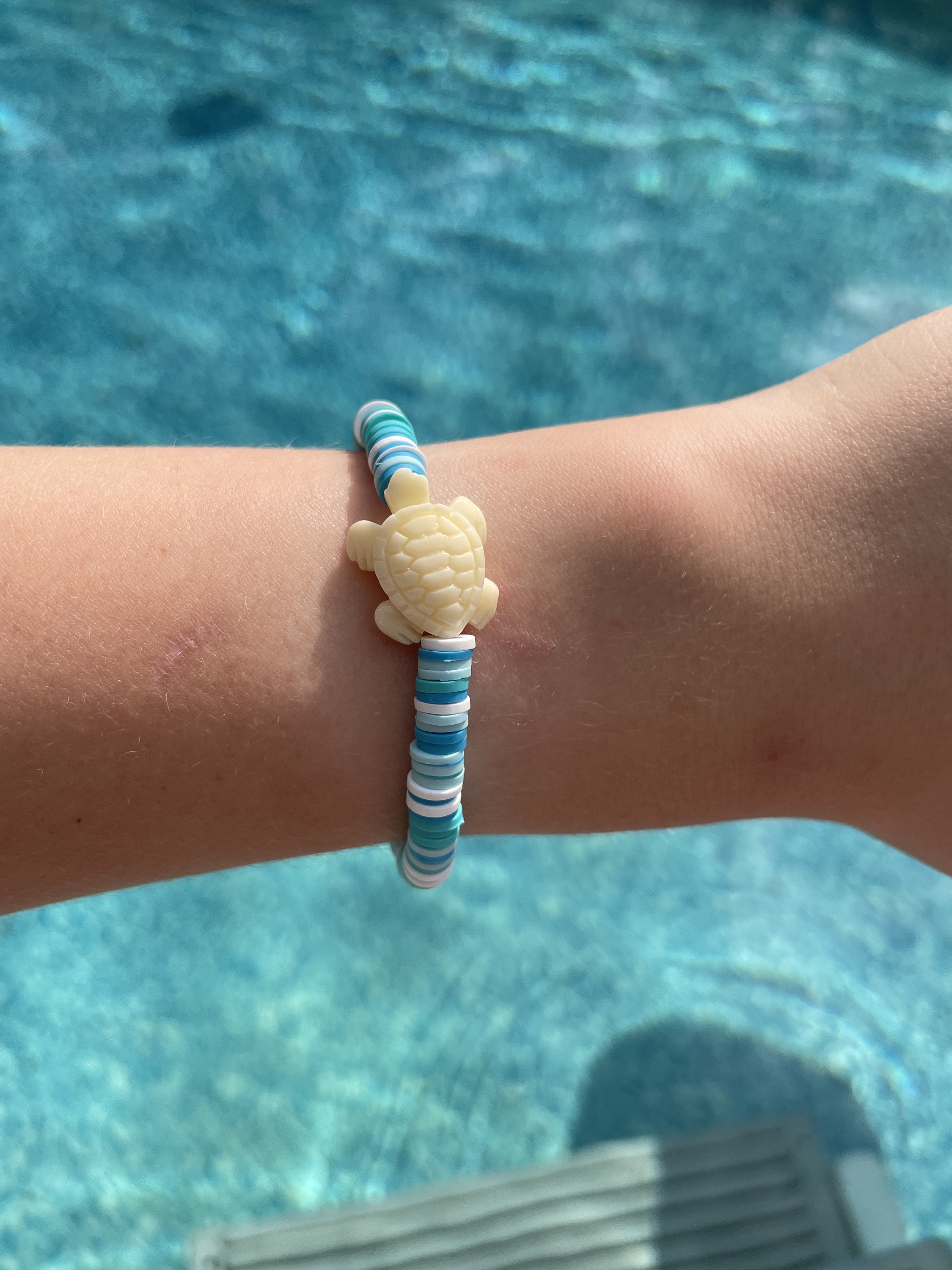 Preppy Aesthetic Clay Bead Turtle Bracelet - Etsy