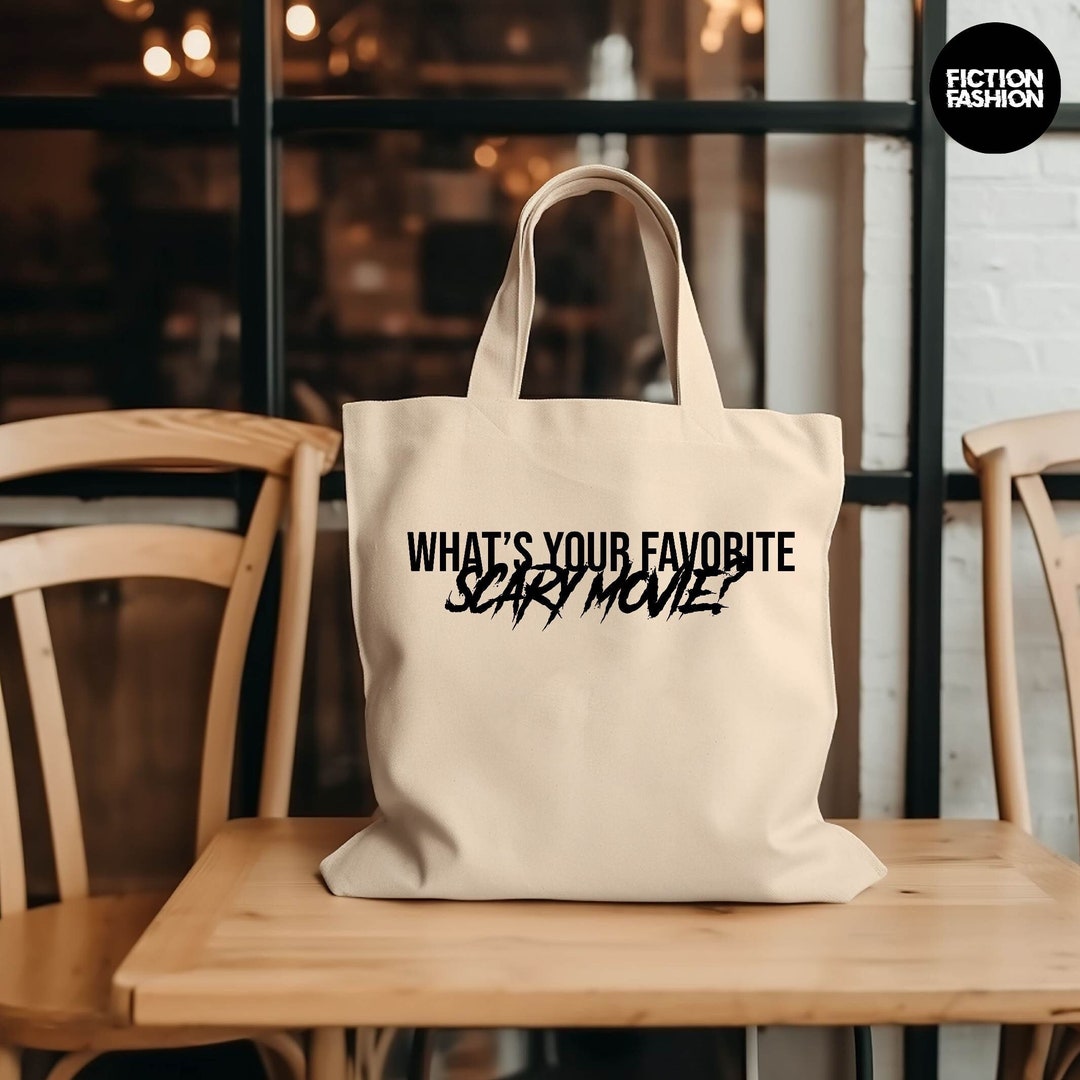 SCREAM Tote Bag, What's Your Favorite Scary Movie Tote Bag, Gift for ...