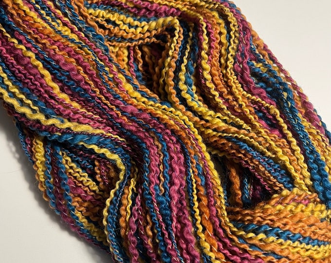 Arcade | Textured BFL Wool Yarn Handspun for Weaving/knitting/crochet ...