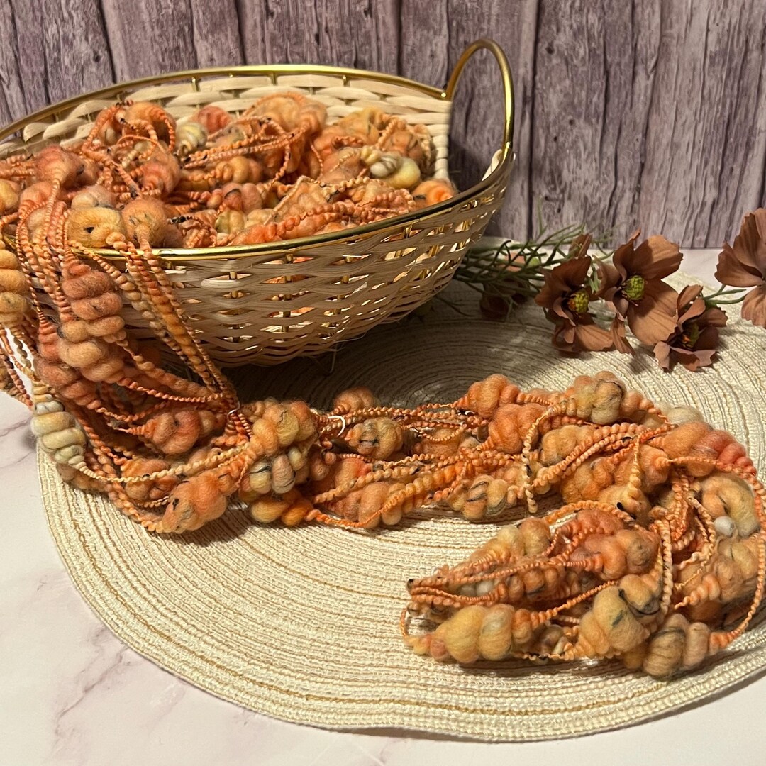 Tiger Lily Beehive Art Yarn – Handspun Thick and Thin Wool for ...