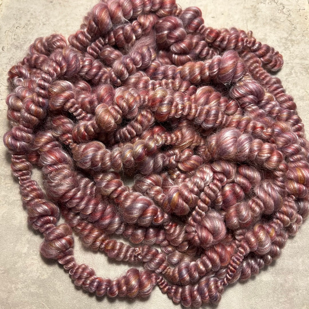 Lip Gloss Coiled Art Yarn Handspun for Weaving/knitting/crochet/special ...