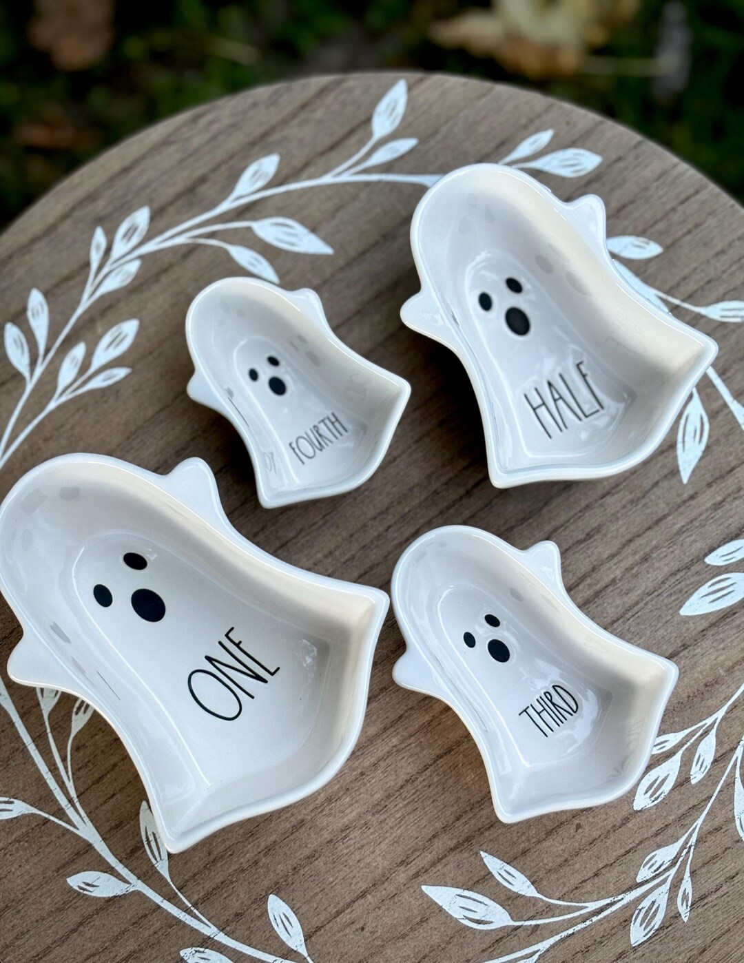 Rae Dunn Ghosts Kitchen Measuring Cups, Complete Set - Etsy