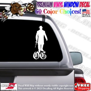 O.G. Mobster Gangster Vinyl Decal Car Truck Laptop Wall Window Graphics ...
