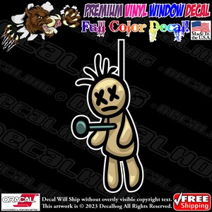 Voodoo Doll With Nail Cartoon Full Color Car Truck Laptop Wall Window ...