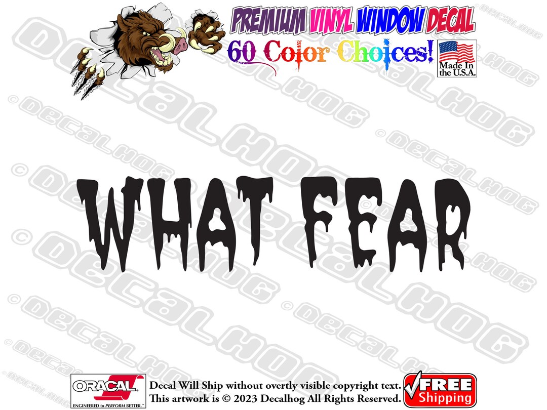 What Fear JDM No Fear Vinyl Decal Car Truck Laptop Wall Window Graphics ...