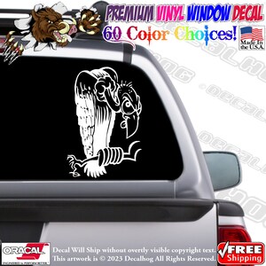 Vulture Buzzard Scavenger Bird Vinyl Decal Car Truck Laptop Wall Window ...