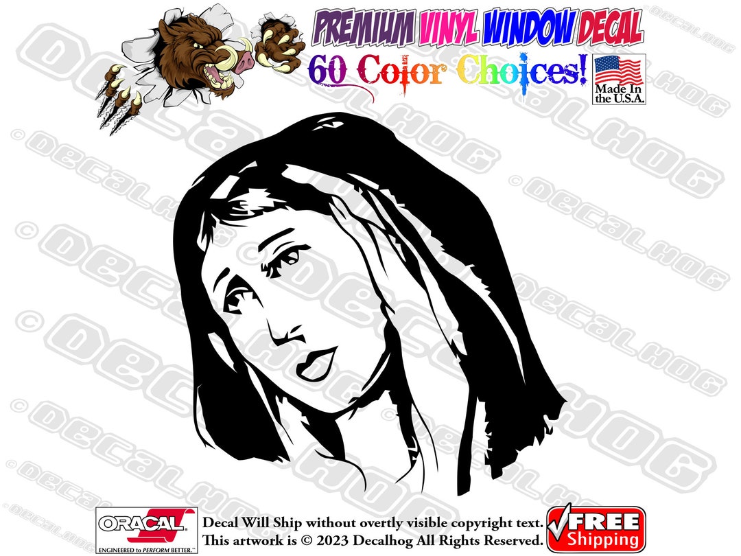 Mary the Blessed Virgin Mother of Jesus Vinyl Decal Car Truck Laptop ...