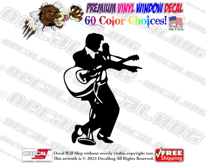 Large 34" Elvis Presley Signature Die Cut Vinyl Car Decal Sticker Music ...